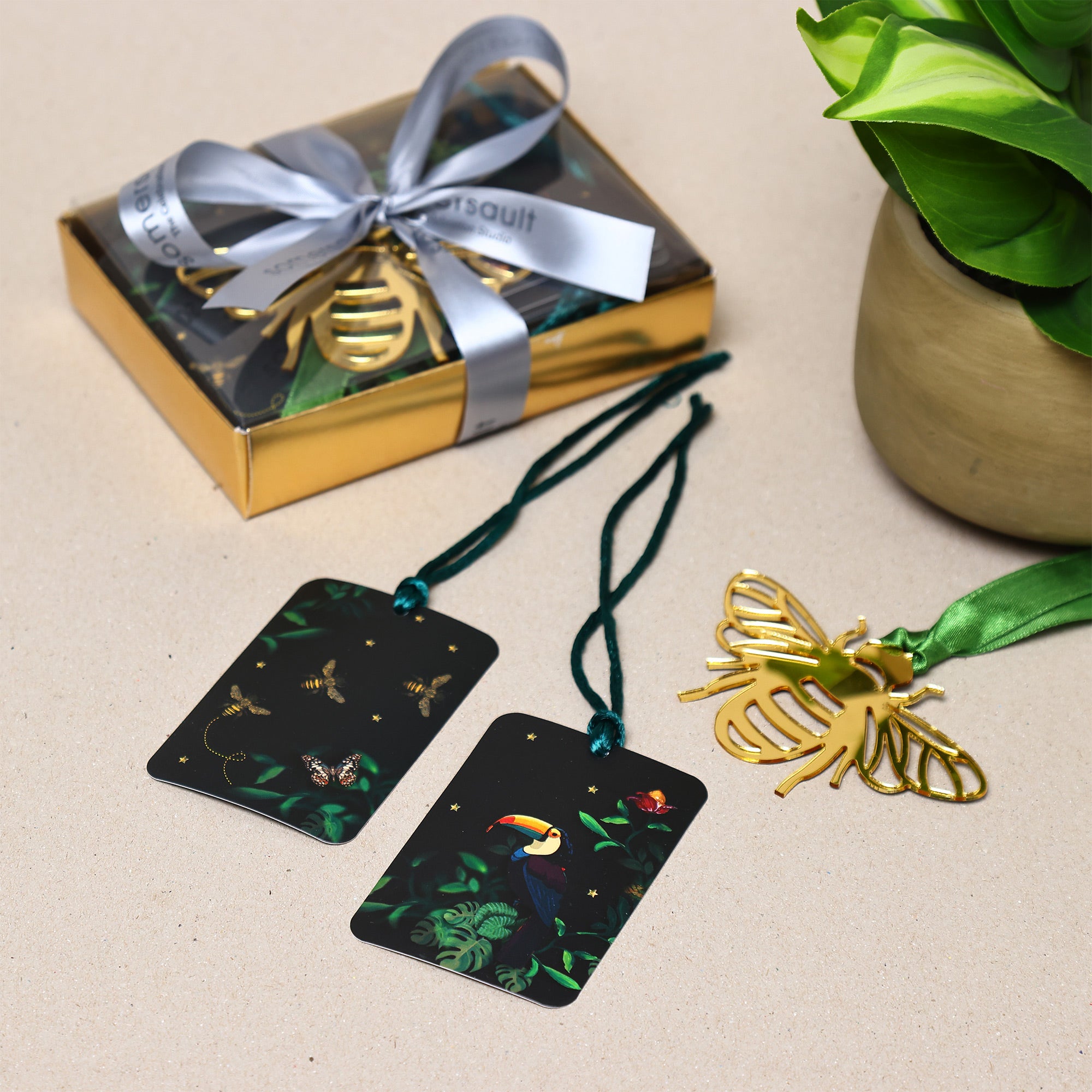 Tropical Night Gift Tags – Set of 22 (20 Paper + 2 Acrylic) – Somersault